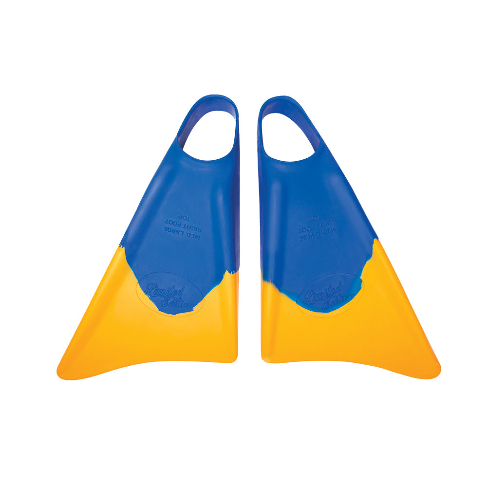Limited Edition Original Bodyboard Fin - Blue / Gold – Limited Edition ...